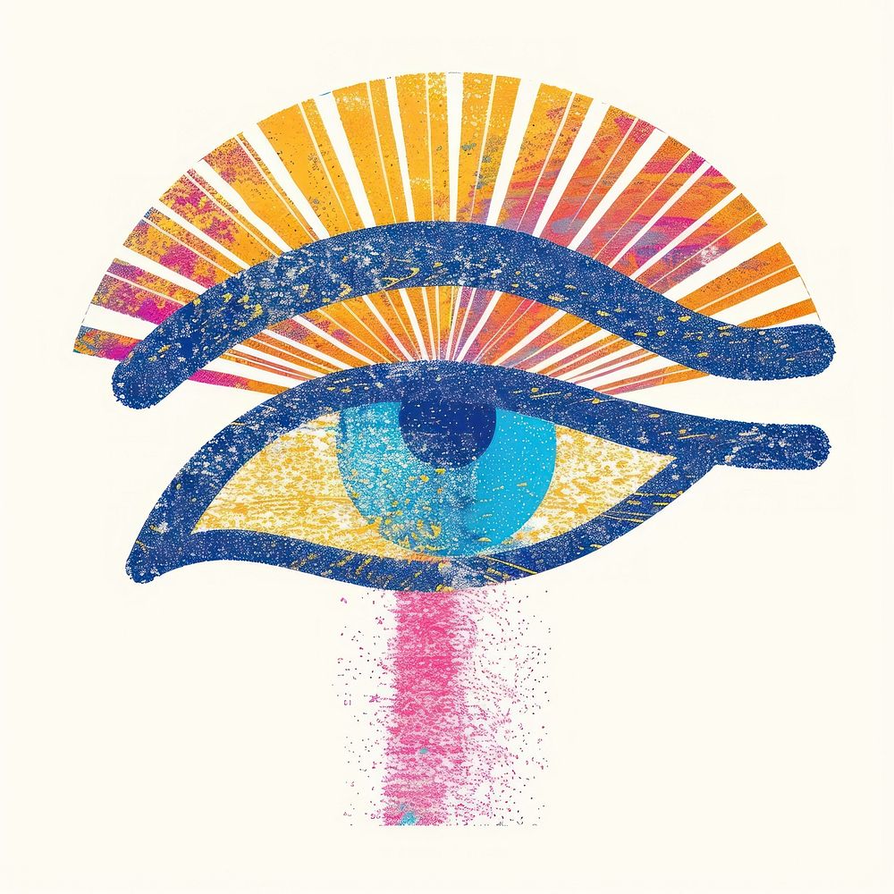 Egypt Risograph style art creativity | Premium Photo Illustration ...