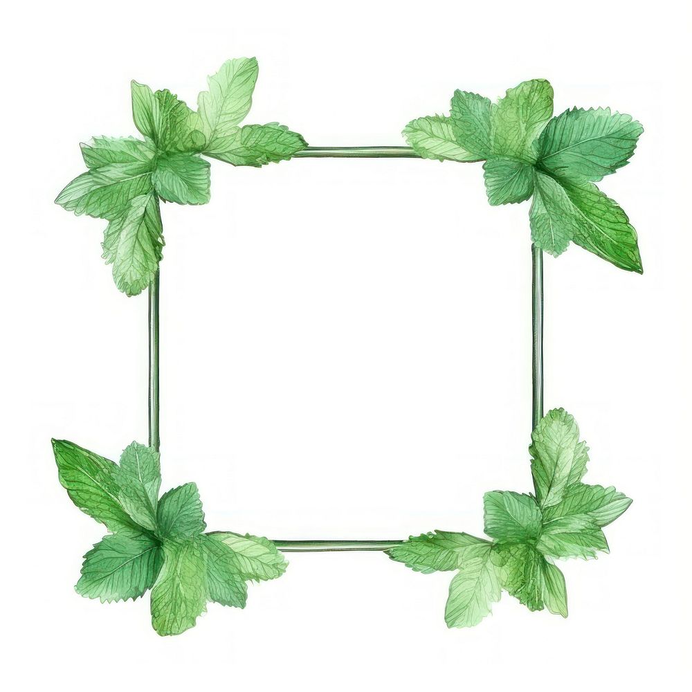 PNG Peppermint frame plant green | Premium Photo Illustration - rawpixel