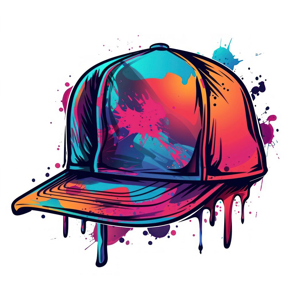 Graffiti hat art painting drawing. | Premium Photo Illustration - rawpixel