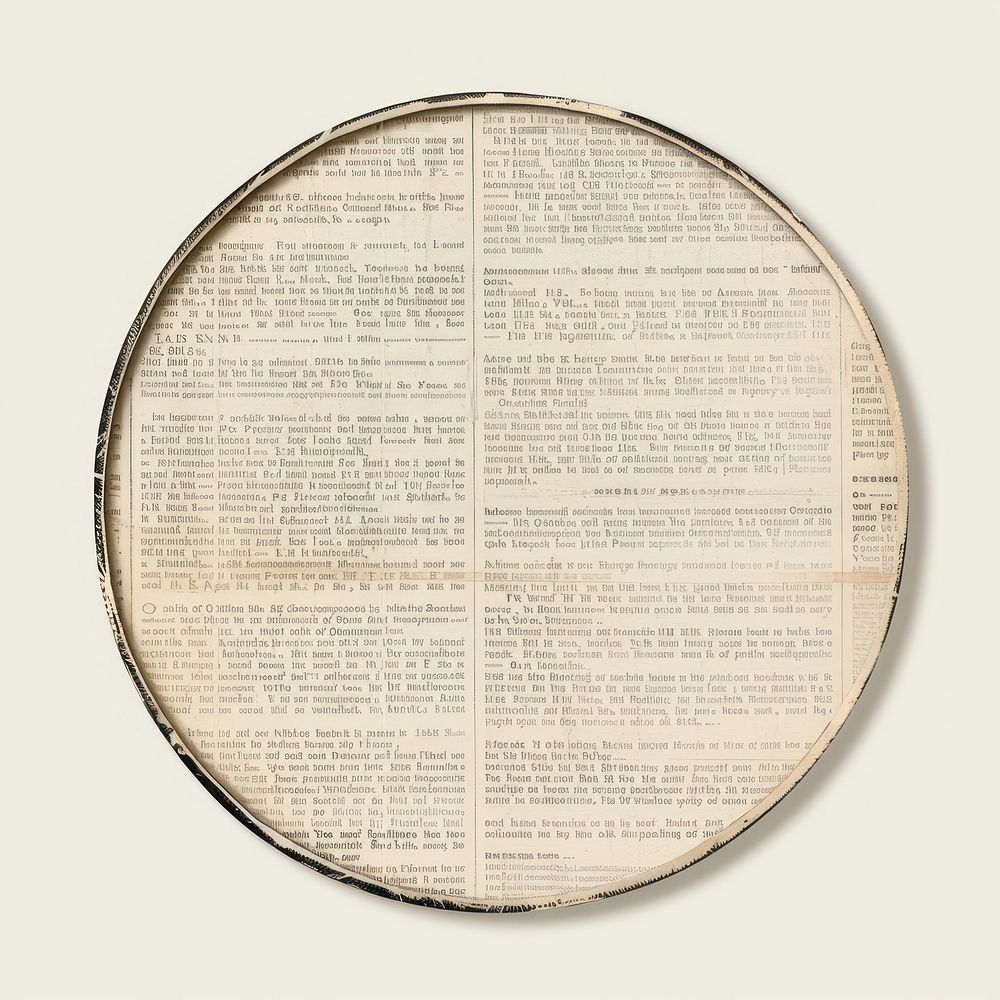 Ephemera paper Circle page newspaper | Premium Photo Illustration ...