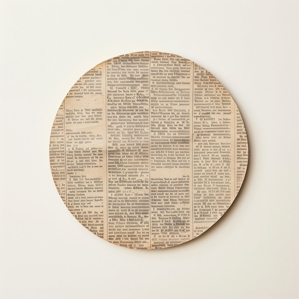 Ephemera paper Circle newspaper circle | Premium Photo Illustration ...
