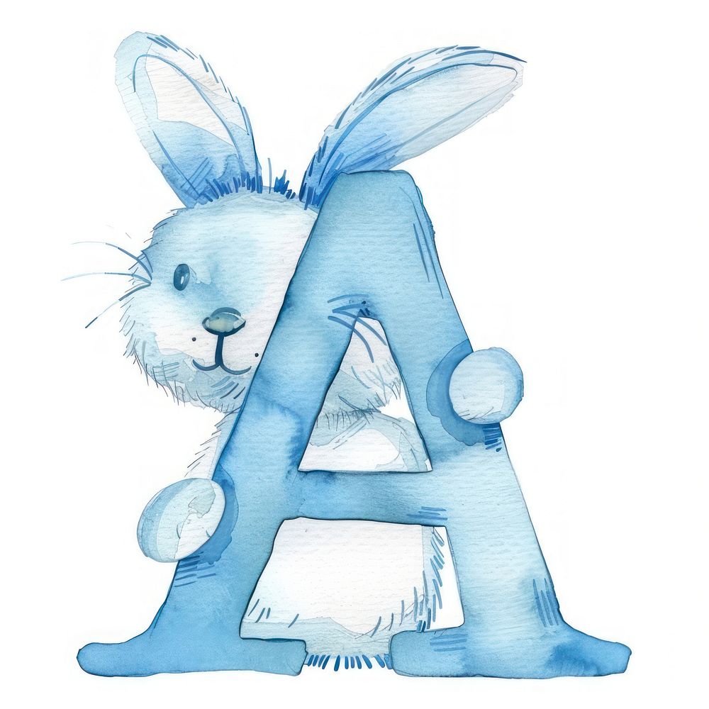 Bunny alphabet drawing mammal sketch. | Free Photo Illustration - rawpixel
