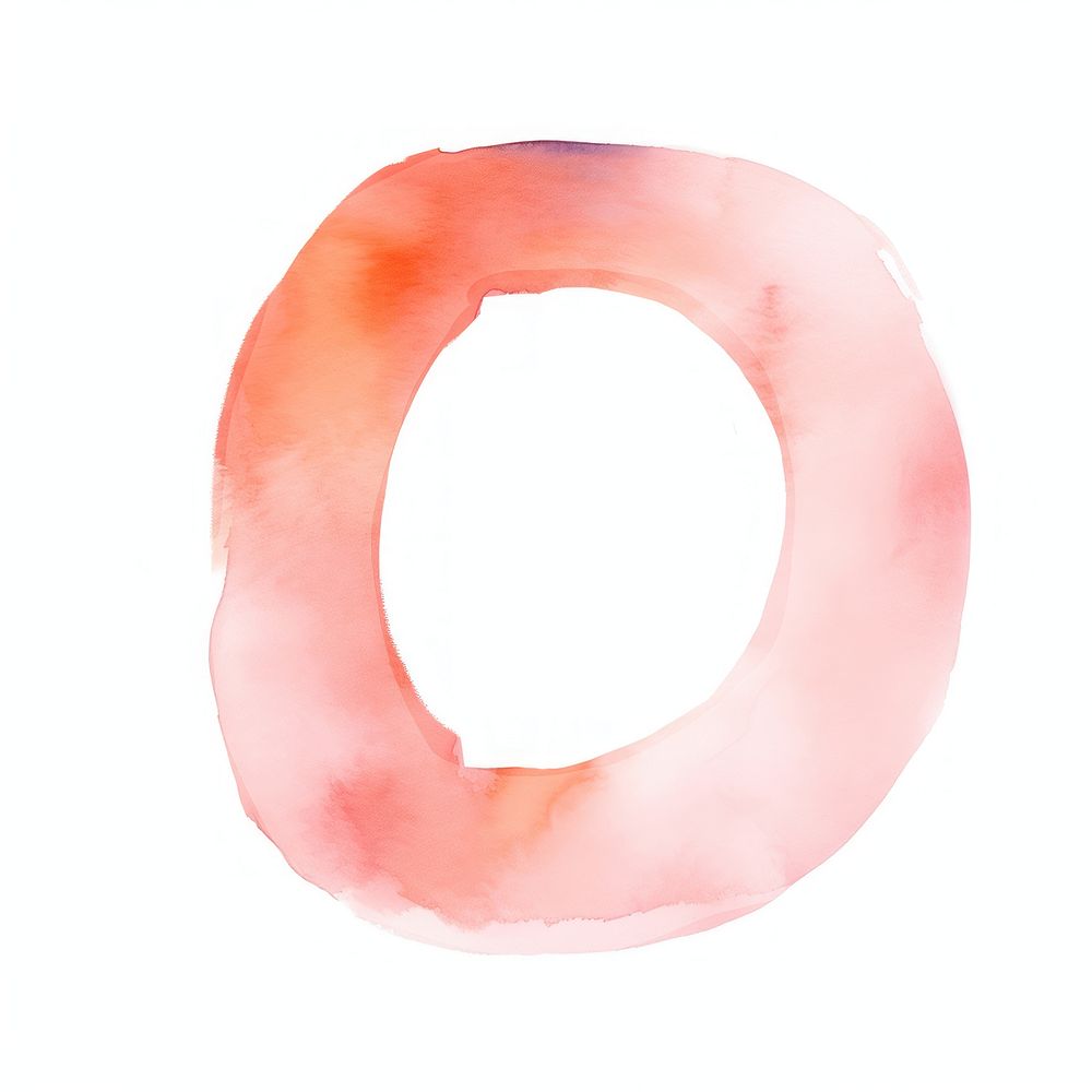 Watercolor illustration letter O white | Free Photo Illustration - rawpixel