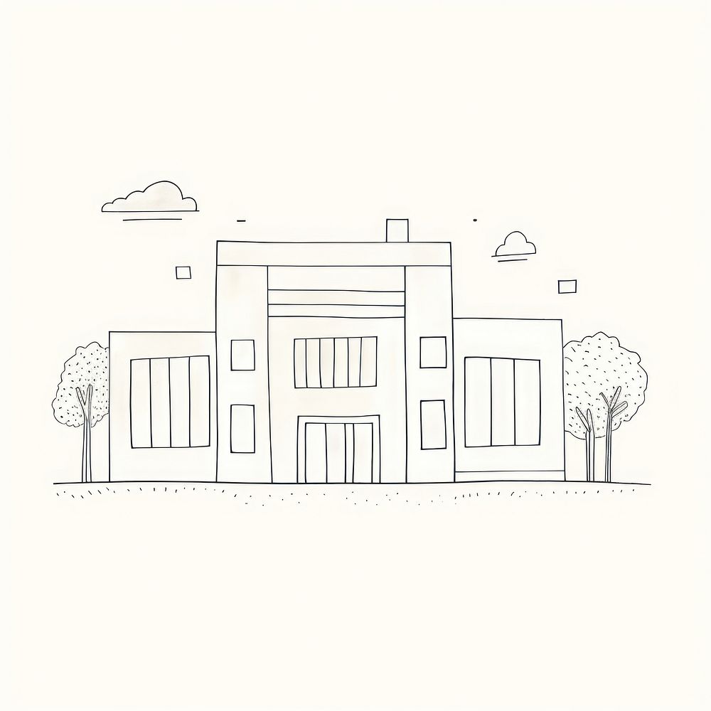 Illustration library illustrated building diagram. | Premium Photo ...