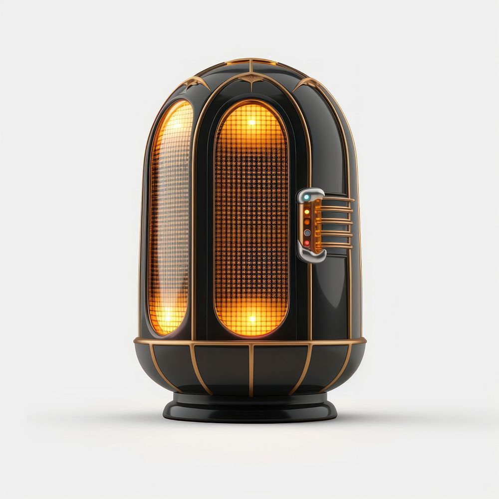 Jukebox machine lamp white background | Premium Photo Illustration ...