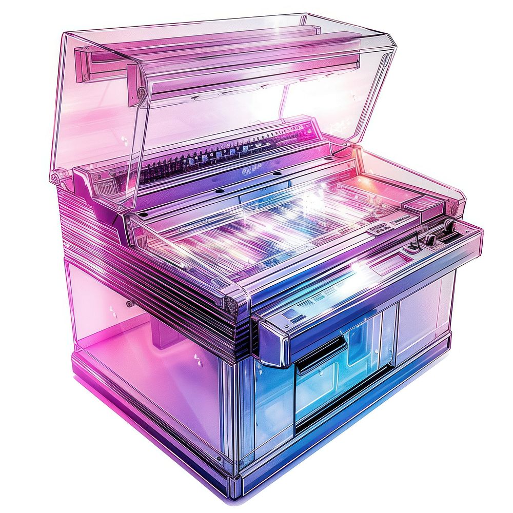 Jukebox machine purple white background | Premium Photo Illustration ...