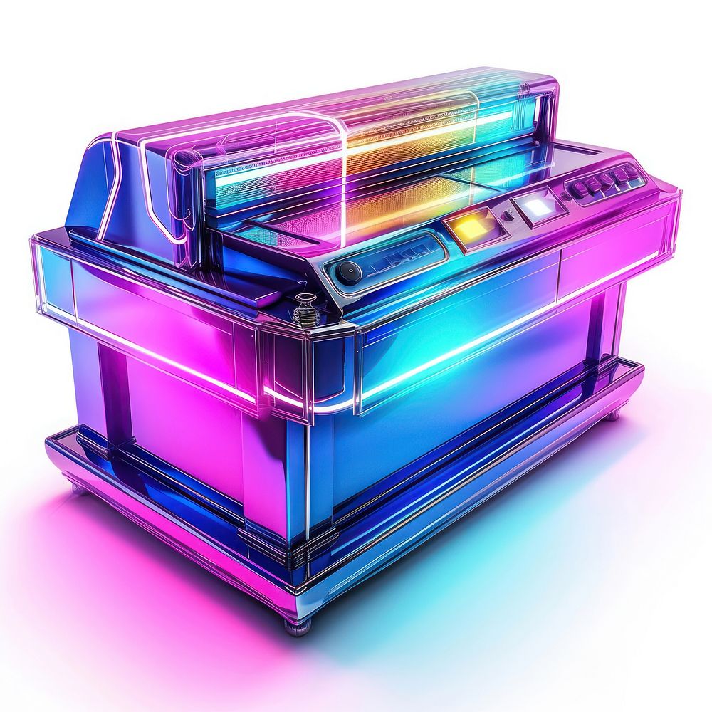 Jukebox machine purple light white | Premium Photo Illustration - rawpixel