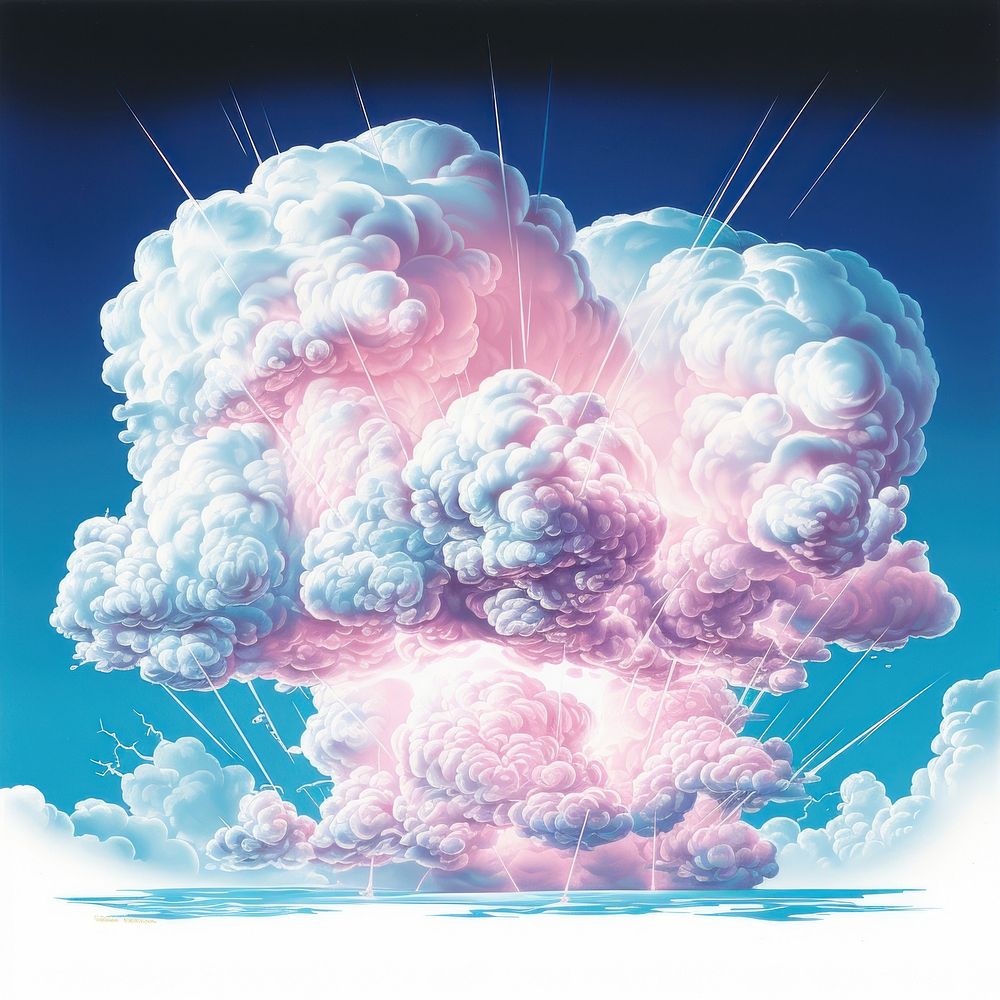 Storm clouds explosion science dessert | Free Photo Illustration - rawpixel