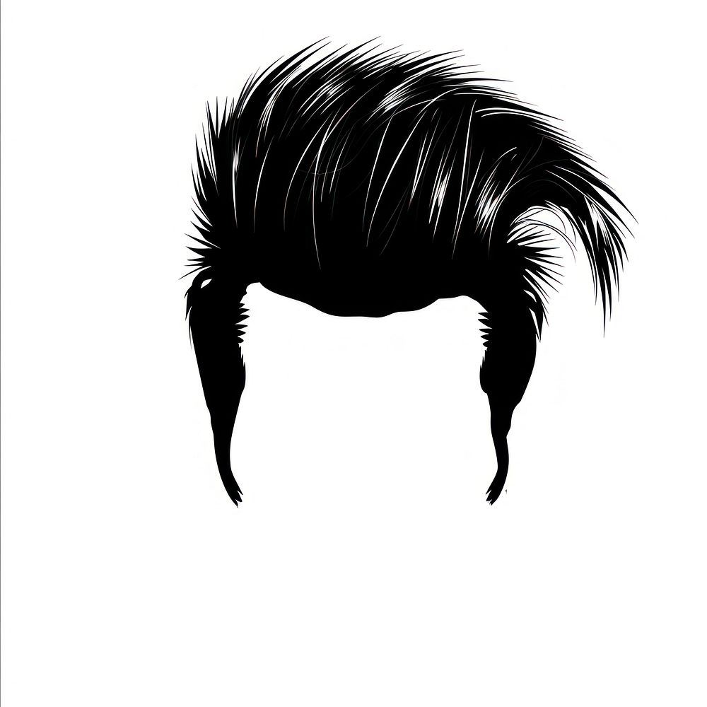 Black mohawk hairstyle drawing sketch | Free Photo Illustration - rawpixel
