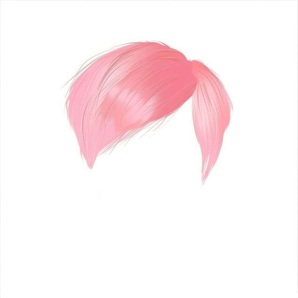 Pink Pixie Cut Hairstyle Drawing Premium Photo Illustration Rawpixel