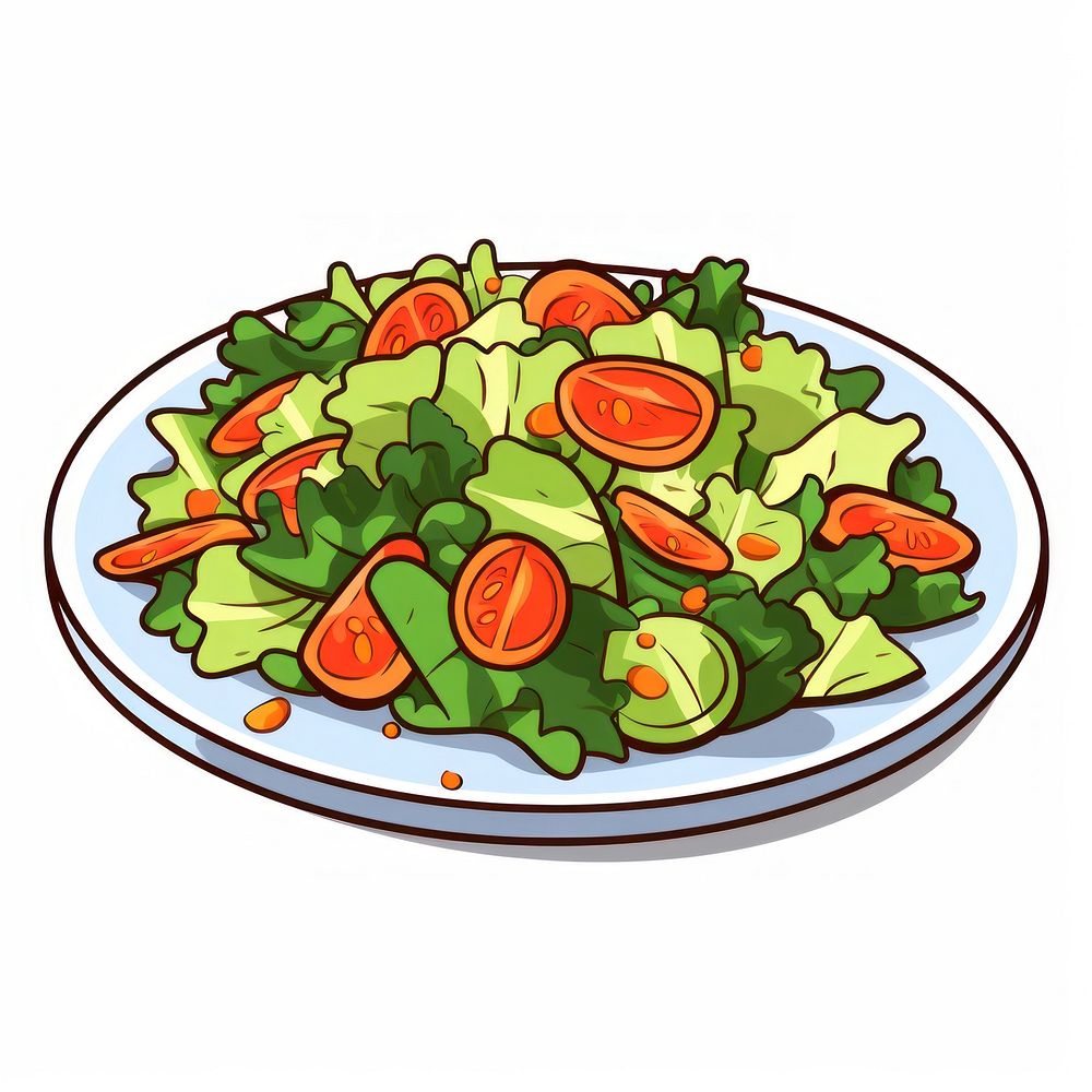 Salad plate Clipart vegetable food | Premium Photo Illustration - rawpixel