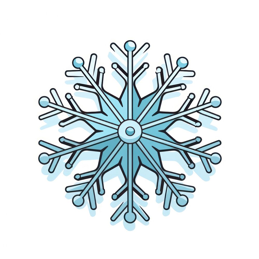 Snowflake Clipart cartoon drawing line. | Free Photo Illustration ...