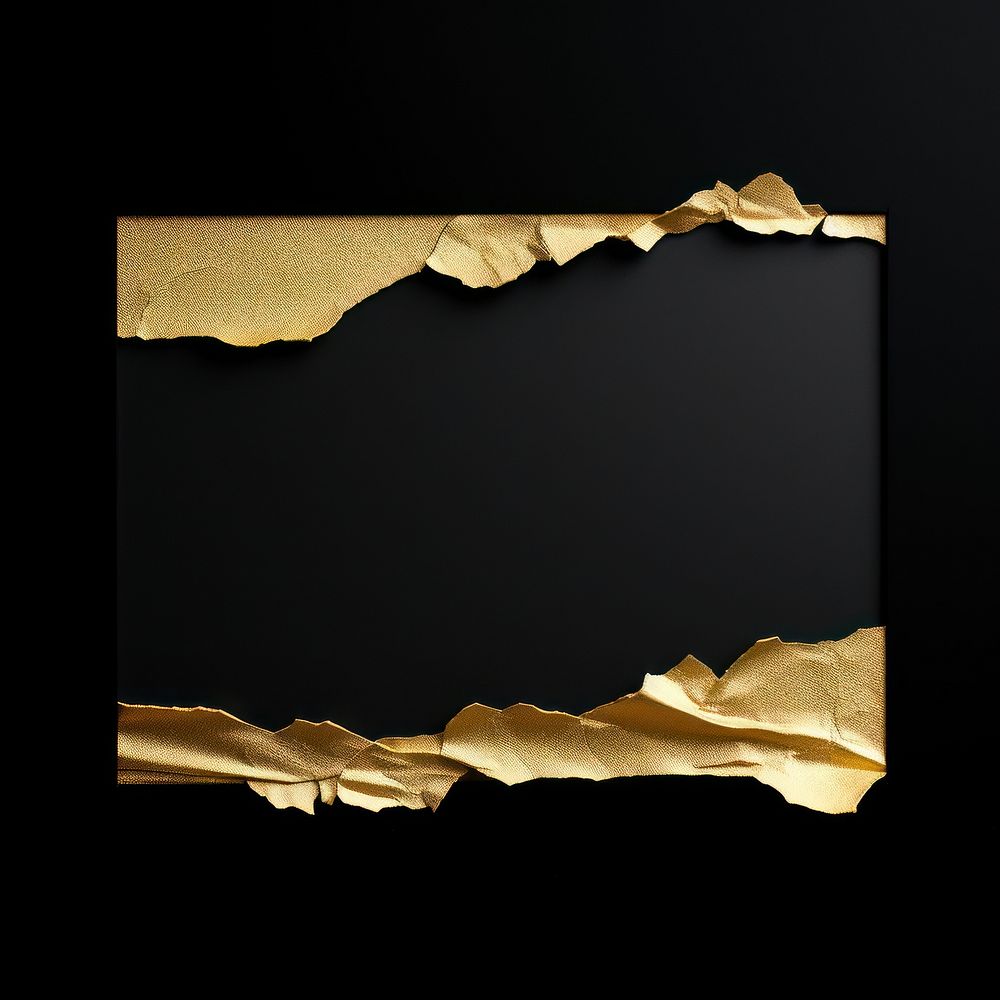 Gold paper black torn. | Premium Photo - rawpixel