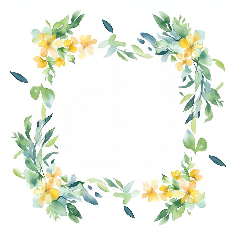Spring square border pattern flower | Premium Photo Illustration - rawpixel