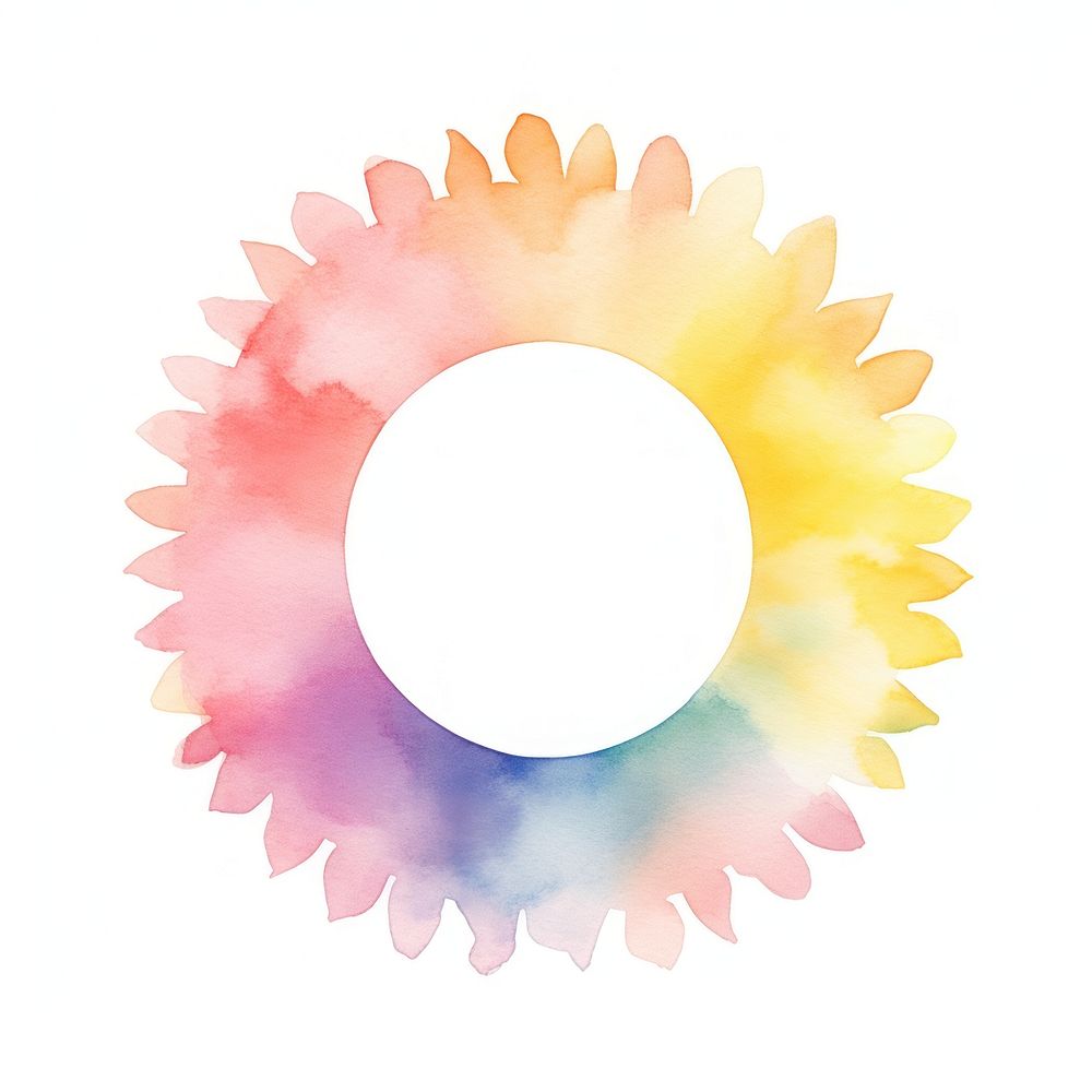 Sun circle border white background | Free Photo Illustration - rawpixel