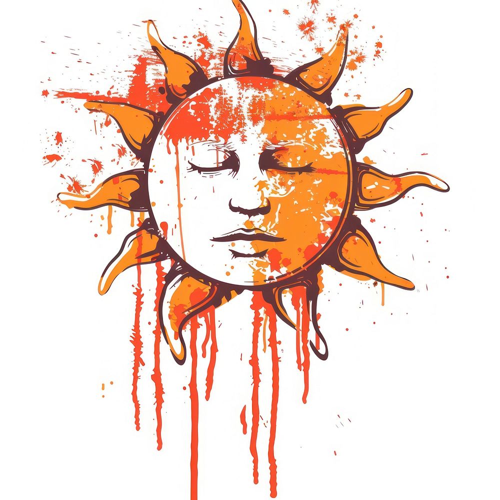 Graffiti sun art painting drawing. | Free Photo Illustration - rawpixel