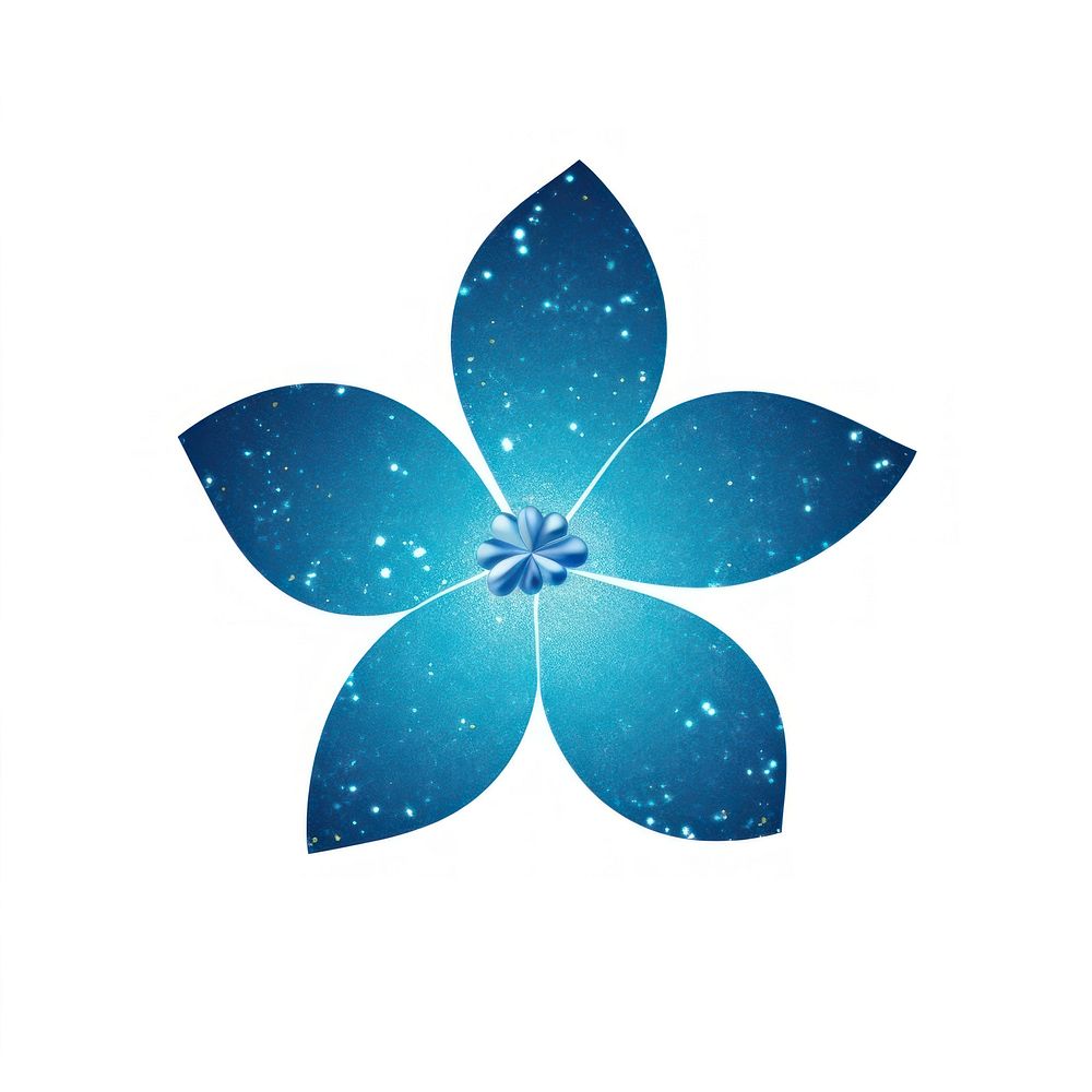 Blue flower icon petal plant | Free Photo Illustration - rawpixel