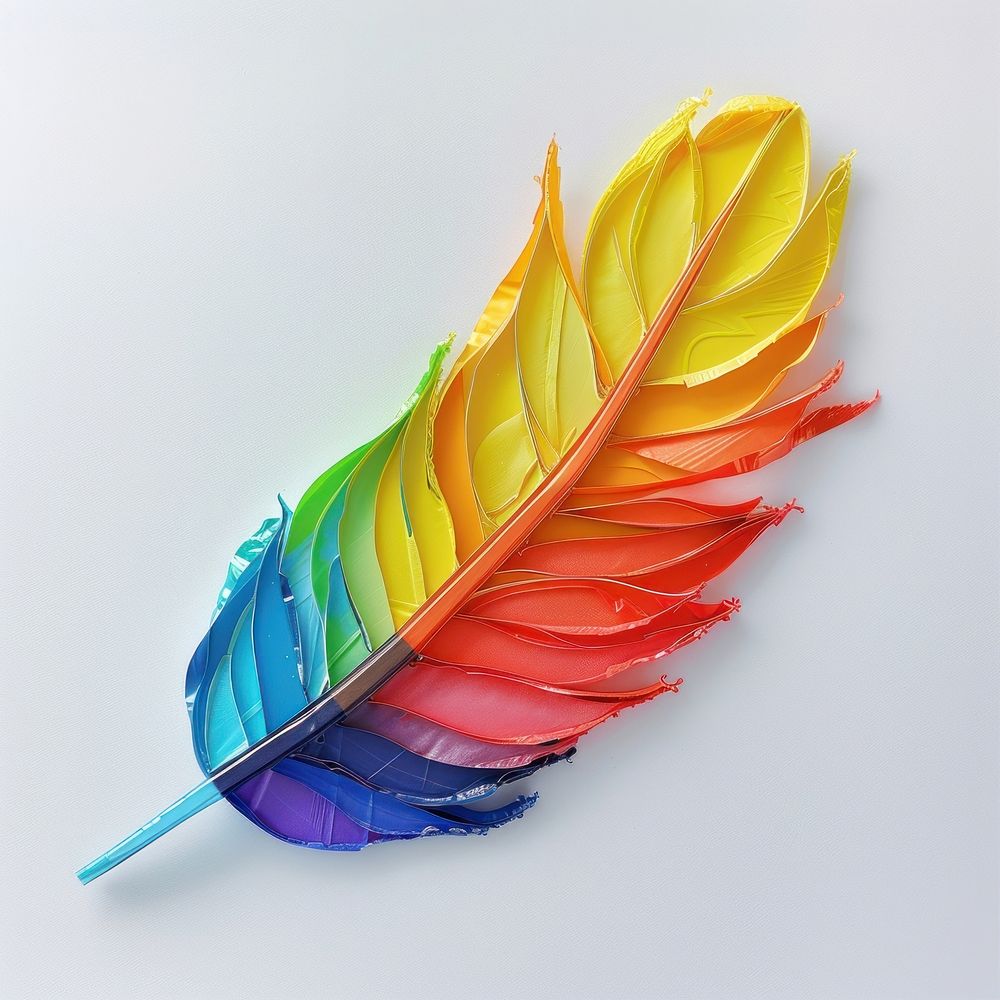 Feather shaped feather lightweight accessories. | Premium Photo - rawpixel