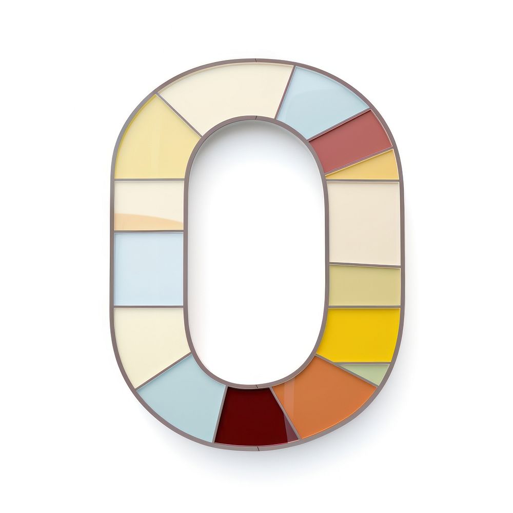 Mosaic letters number 0 shape | Free Photo - rawpixel