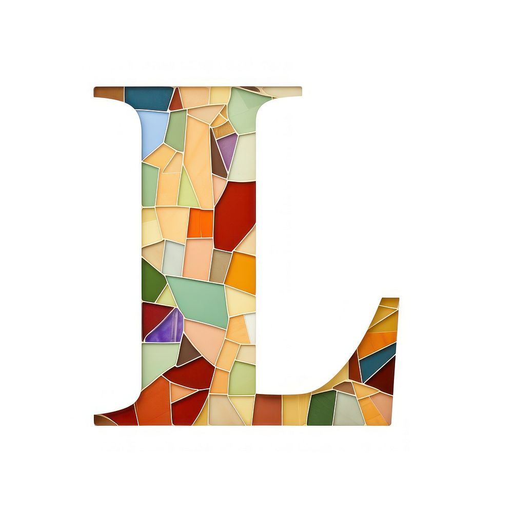 Mosaic tiles letters L shape | Free Photo - rawpixel