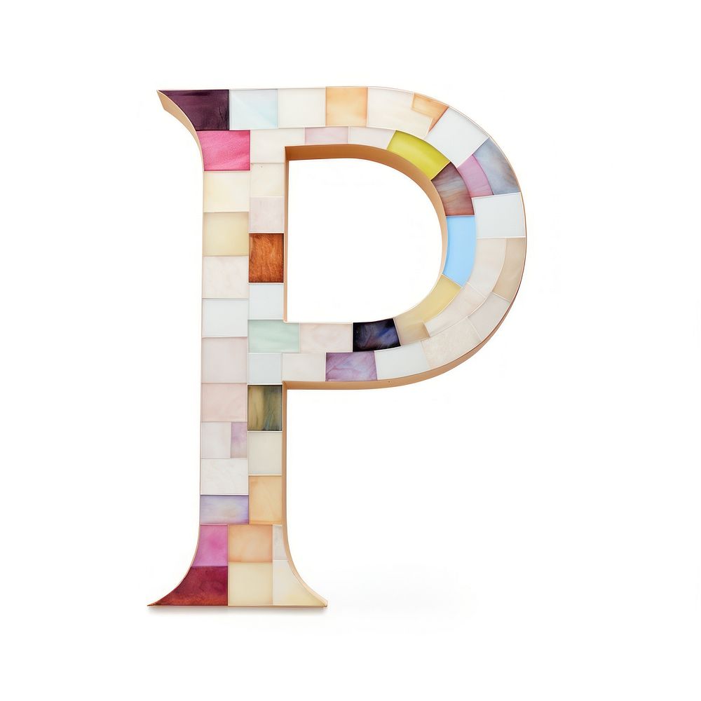 Mosaic tiles letters p alphabet | Free Photo - rawpixel