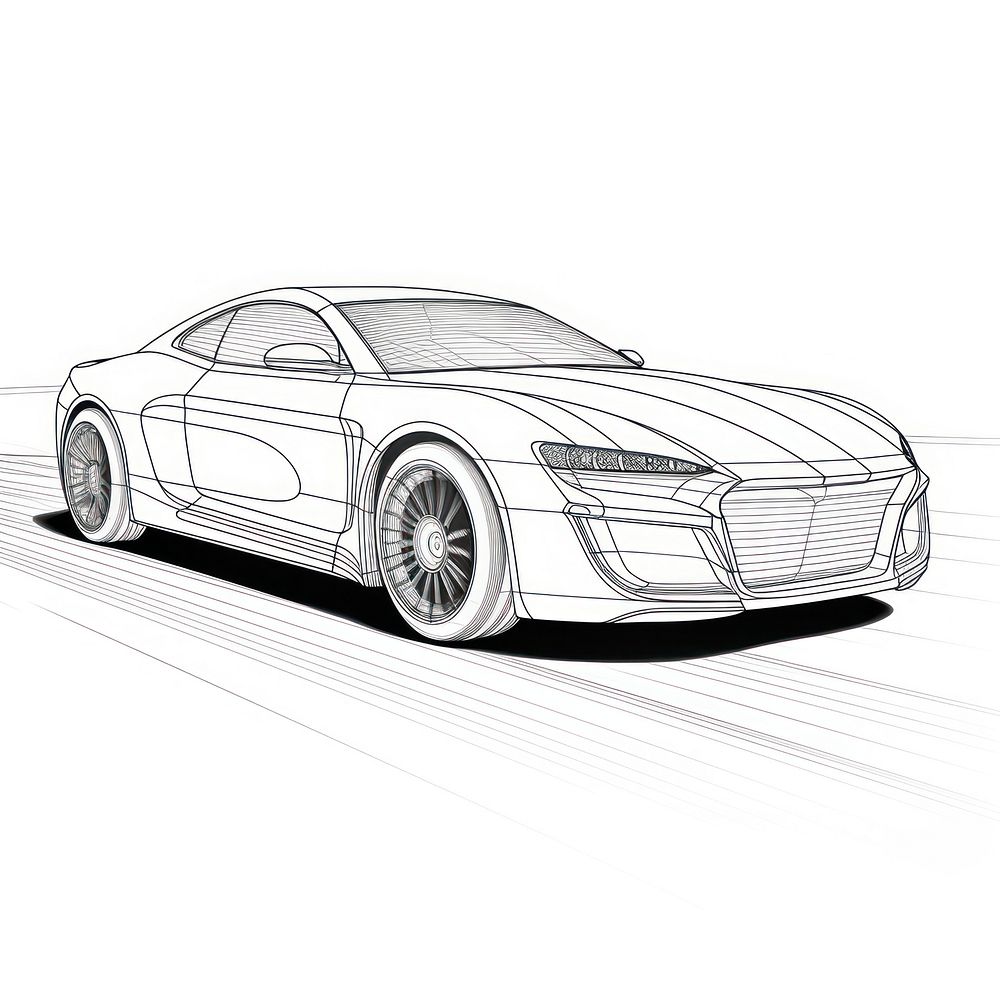 Car sketch vehicle drawing. | Free Photo Illustration - rawpixel