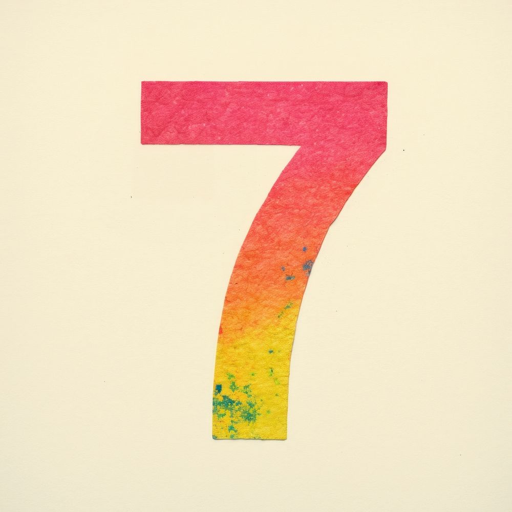 Number letters seven text art | Free Photo Illustration - rawpixel
