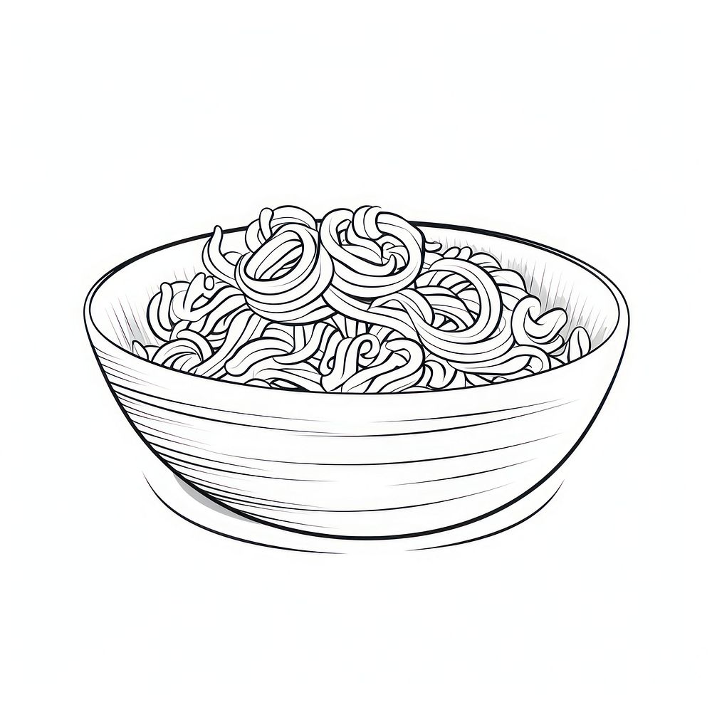 Pasta sketch drawing doodle. | Free Photo Illustration - rawpixel