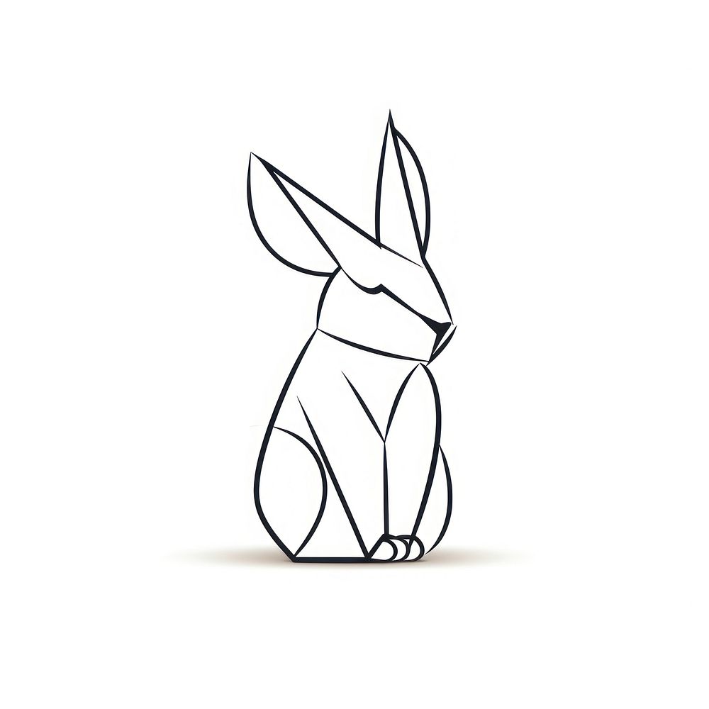 Rabbit sketch outline drawing. | Free Photo Illustration - rawpixel