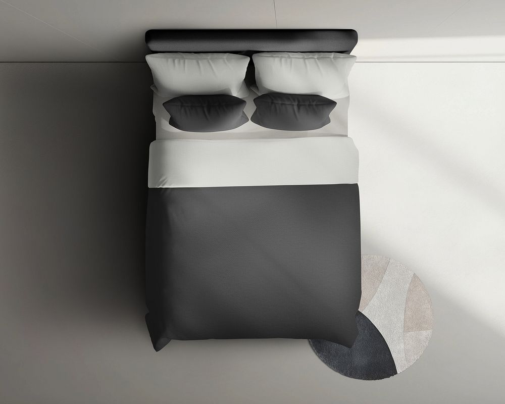 Bed duvet mockup psd | Premium PSD Mockup - rawpixel