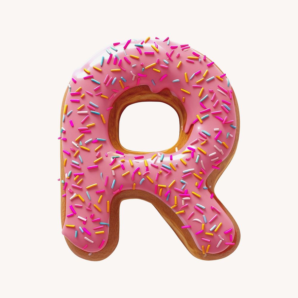 Letter R, 3D alphabet pink | Free Photo Illustration - rawpixel