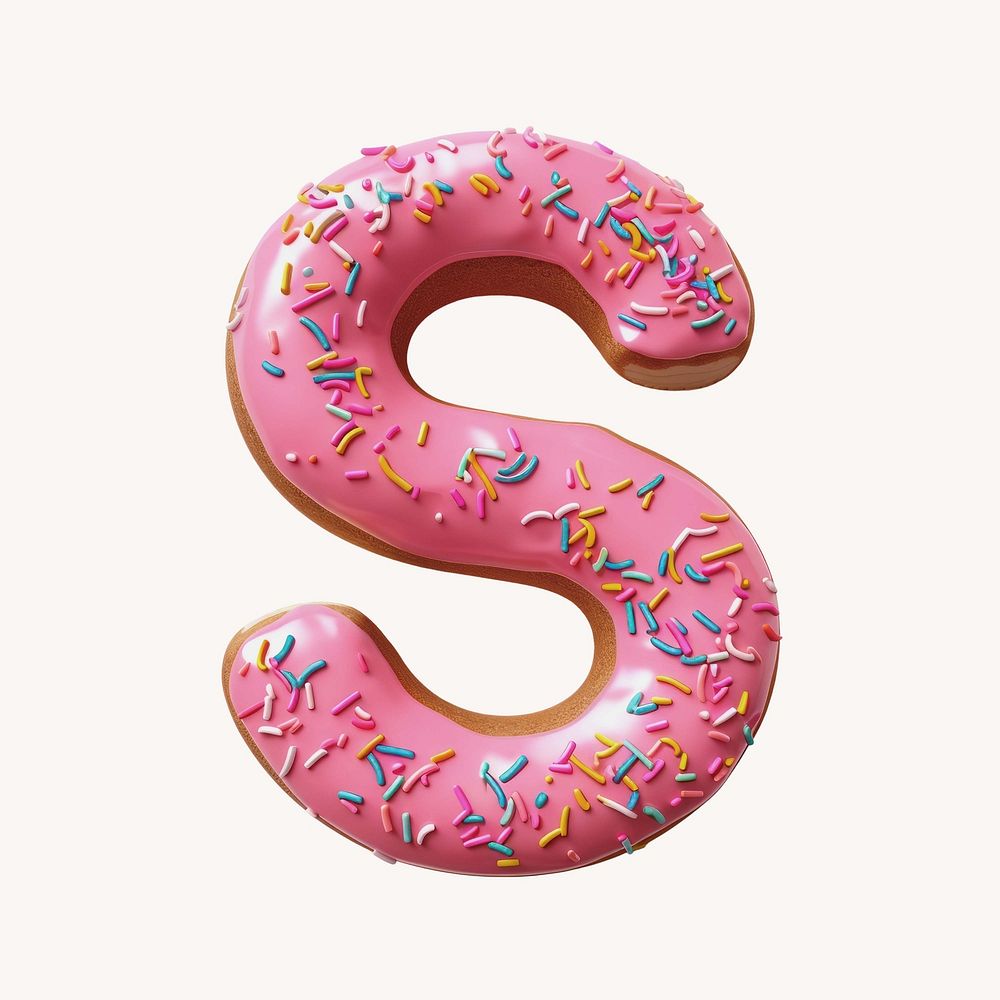 Letter S, 3D alphabet pink | Free Photo Illustration - rawpixel
