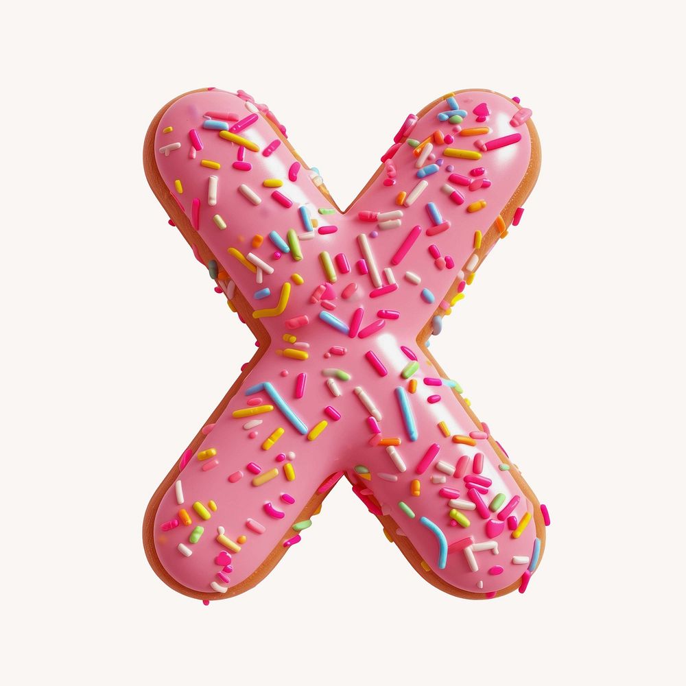 Letter X, 3D alphabet pink | Free Photo Illustration - rawpixel