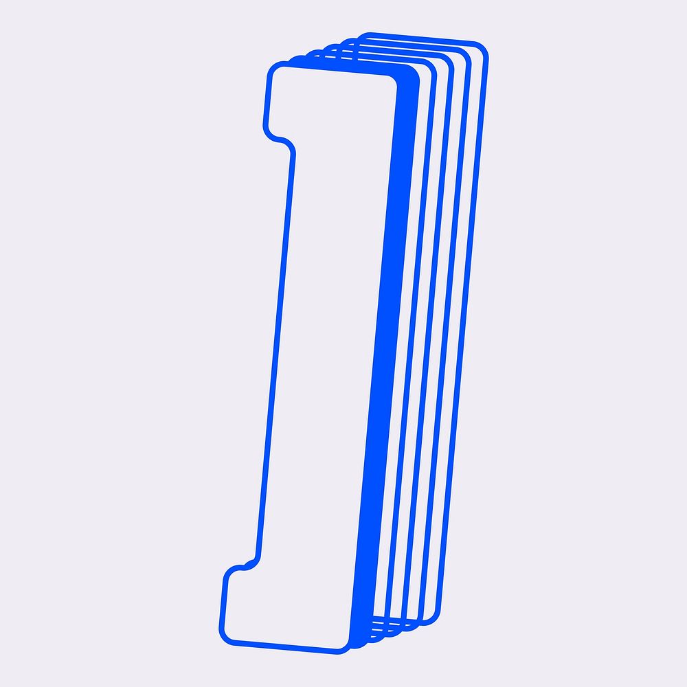 Blue bracket symbol | Free Photo Illustration - rawpixel