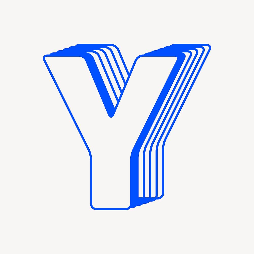 Letter Y layered alphabet design | Free Photo Illustration - rawpixel