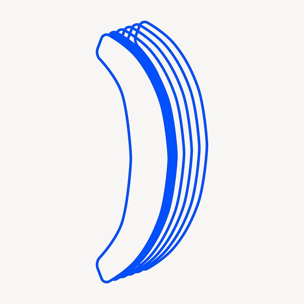 Blue parentheses symbol | Free Photo Illustration - rawpixel
