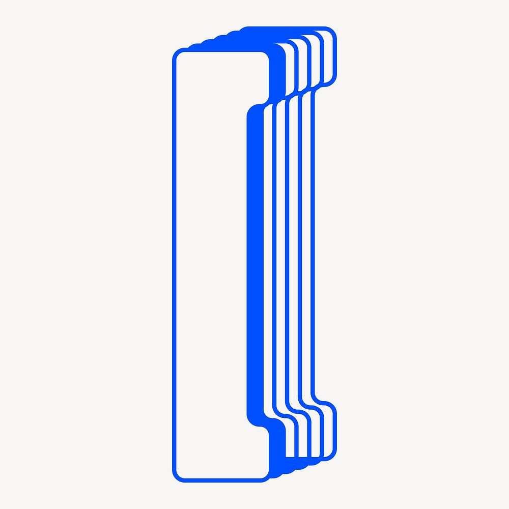 Blue bracket symbol | Free Photo Illustration - rawpixel