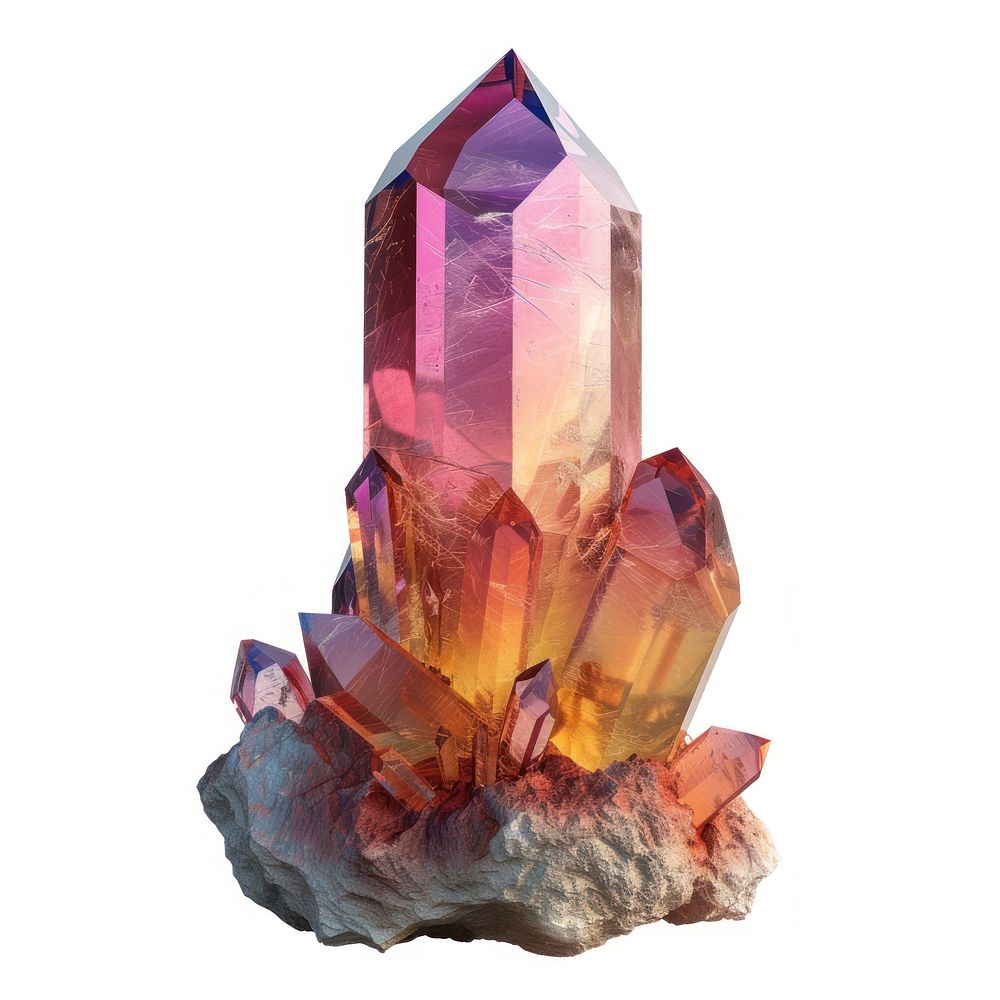 Trophy shape gemstone crystal amethyst. | Premium Photo Illustration ...