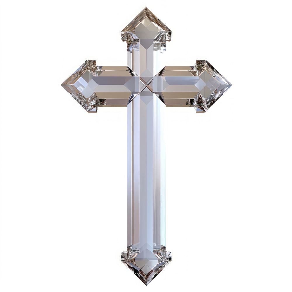 Christ cross symbol white background | Premium Photo Illustration ...
