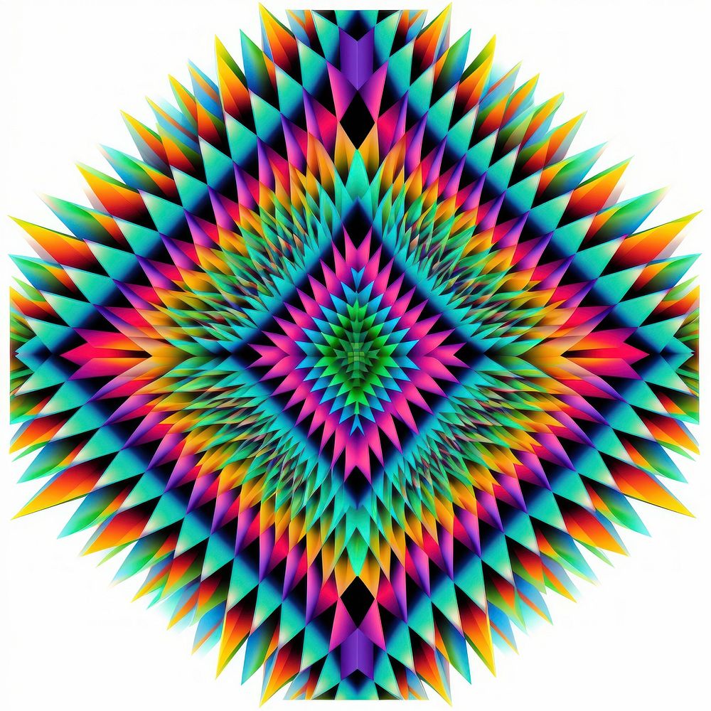 Diamond pattern art abstract kaleidoscope. | Premium Photo Illustration ...