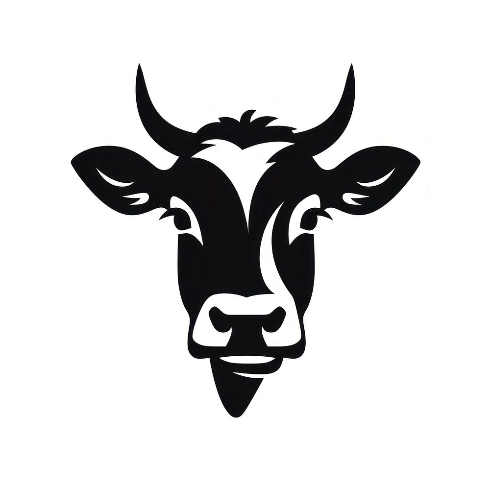 Cow logo icon livestock cattle | Free Photo Illustration - rawpixel