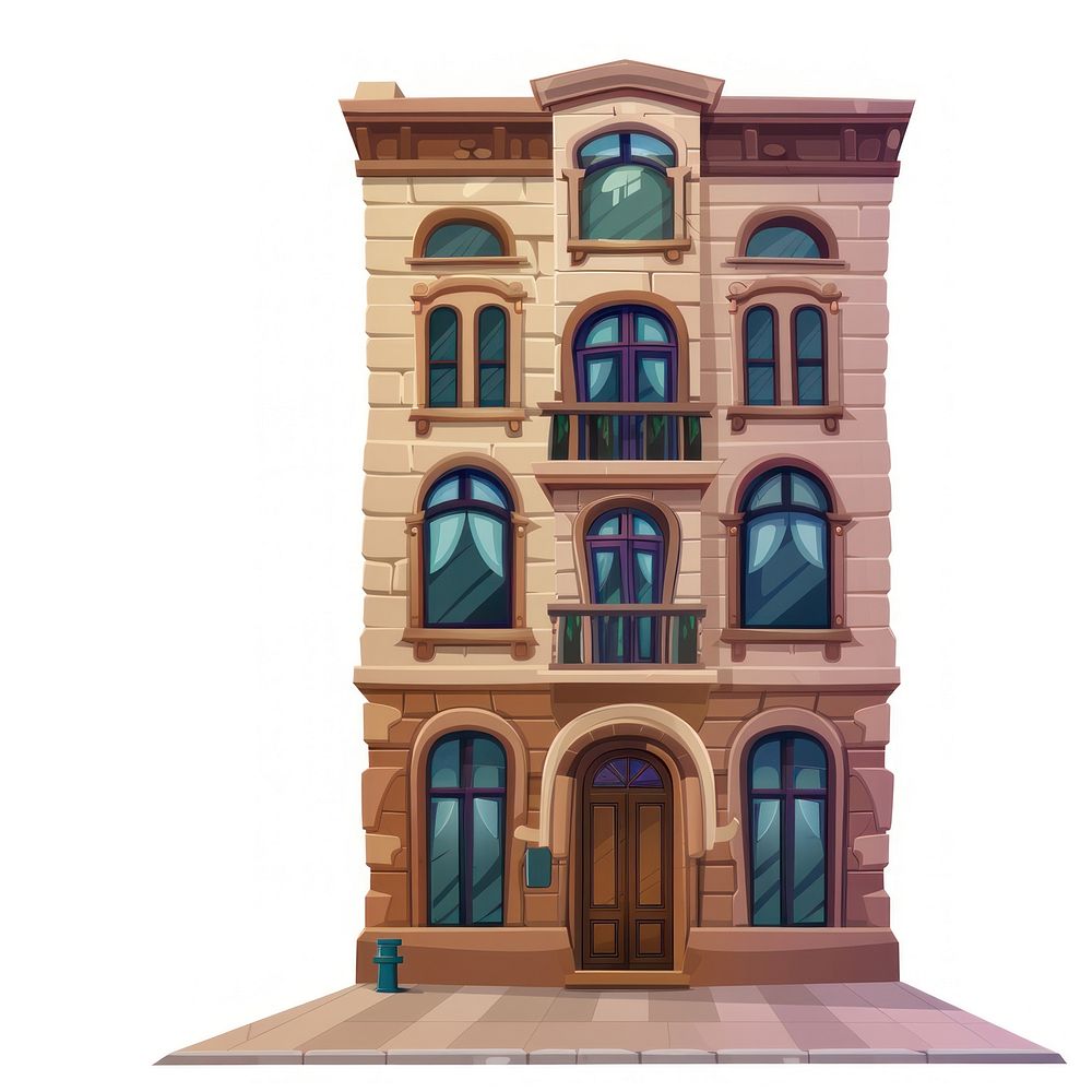 Cartoon basement architecture building window. | Free Photo ...