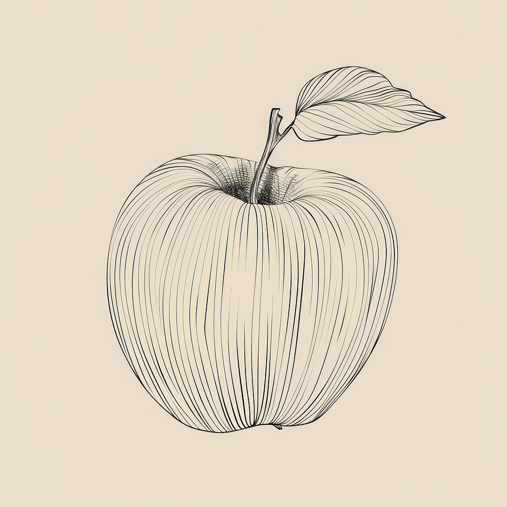 Hand drawn apple drawing sketch | Premium Photo Illustration - rawpixel