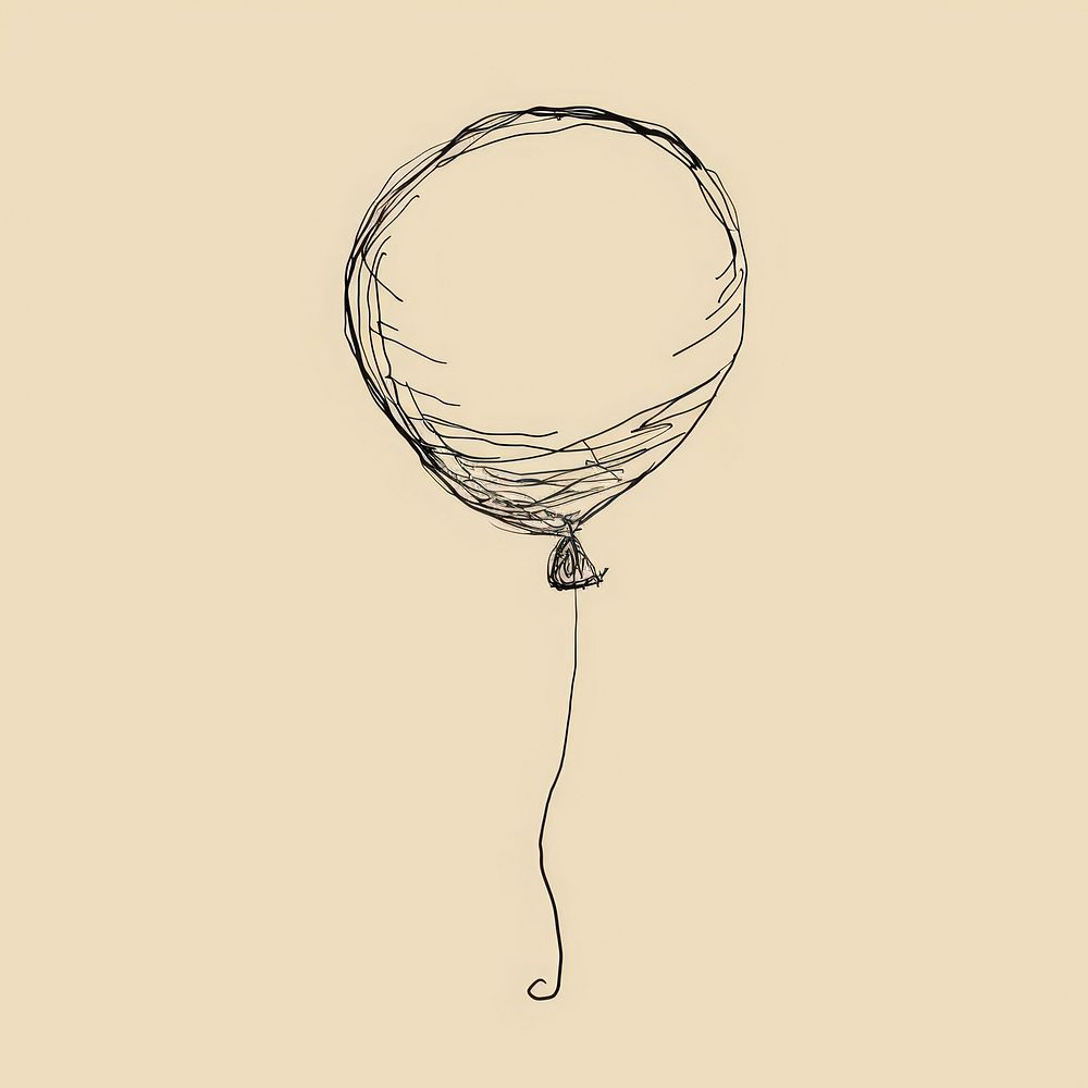 Hand drawn balloon drawing sketch | Premium Photo Illustration - rawpixel