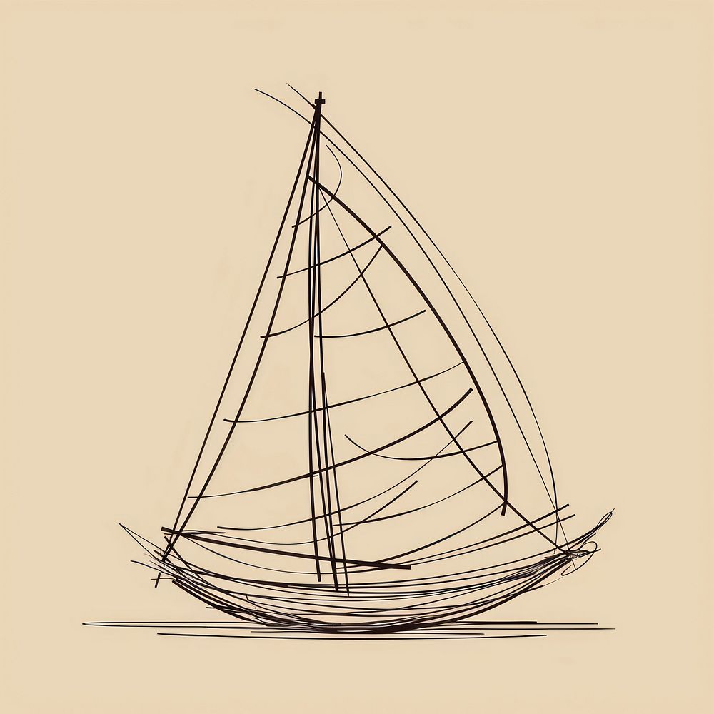 Hand drawn boat drawing sketch | Free Photo Illustration - rawpixel