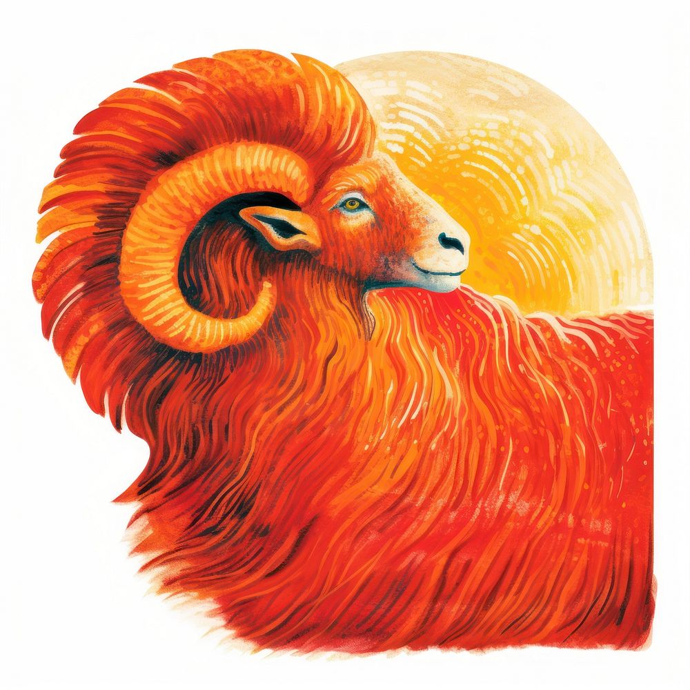 Aries zodiac symbol livestock animal | Premium Photo Illustration ...