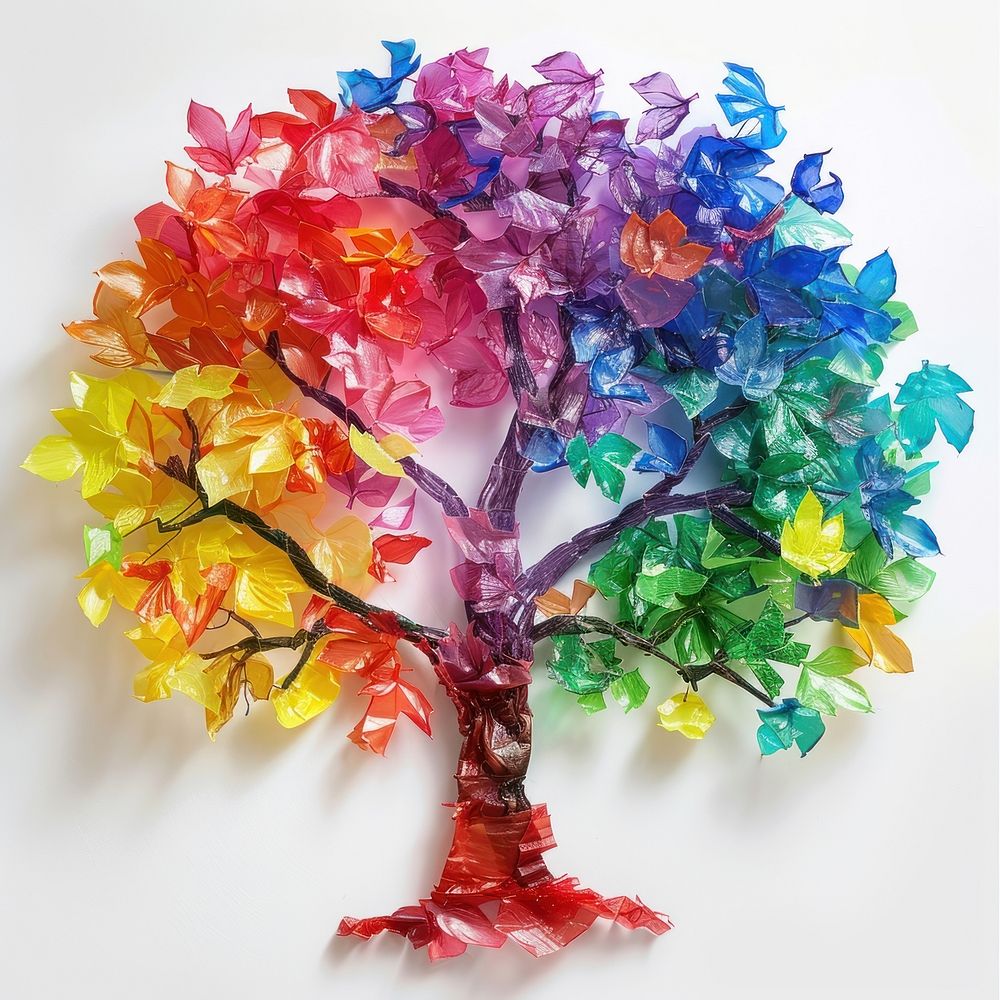 Tree made polyethylene plant art | Free Photo - rawpixel