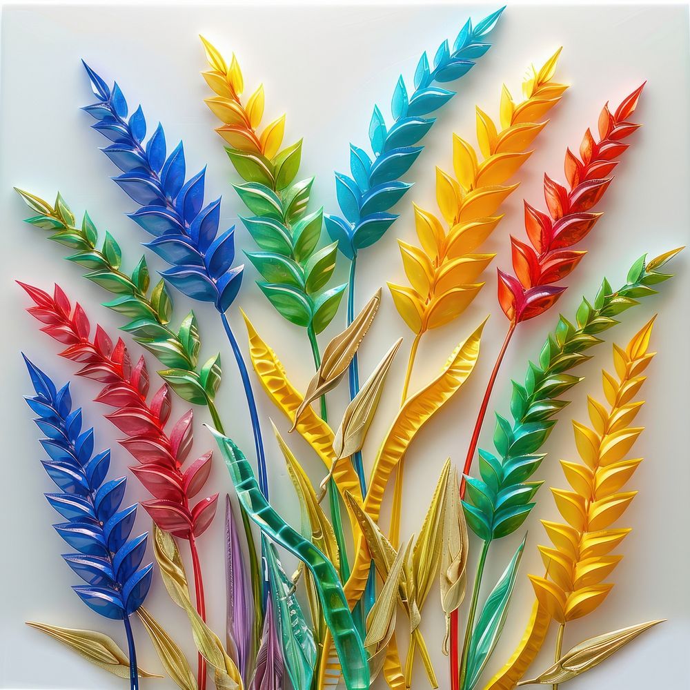 Wheat made polyethylene plant leaf | Premium Photo - rawpixel