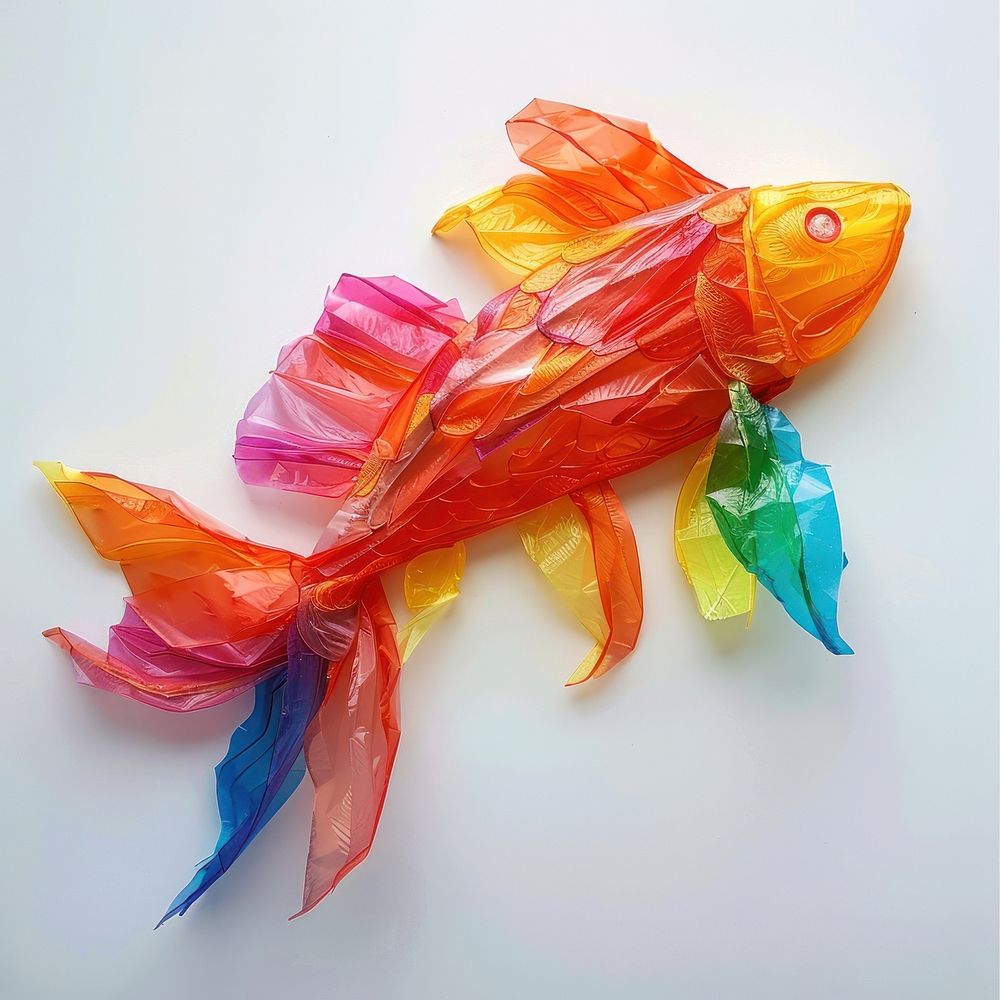 Fish made polyethylene goldfish animal | Premium Photo - rawpixel