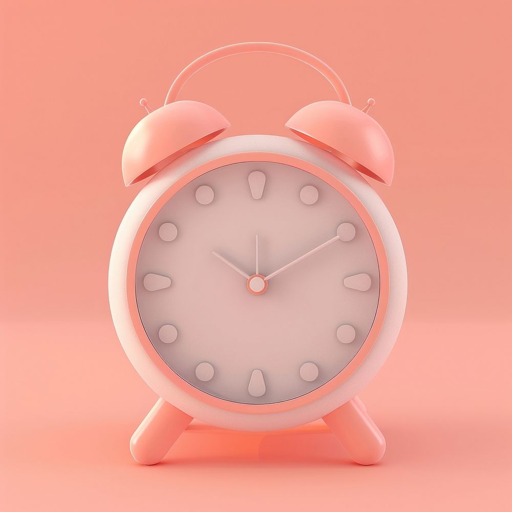 Pink vintage alarm clock design | Free Photo Illustration - rawpixel